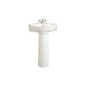 Corner Pedestal Lavatory - 23.5" Vitreous China Sink - Bathroom ...