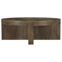 Coaster Kinkaid Round Solid Mango Wood Coffee Table Brown - OJCommerce.com