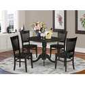 Black 5-Piece Modern Dining Room Set DLVA5 - OJCommerce.com