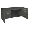 Regency Legacy 60 x 30 in. Office Desk with Double Pedestal Drawer Unit ...