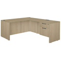 Regency Legacy 66 x 77 in. L Desk with Single Pedestal Drawer Unit ...